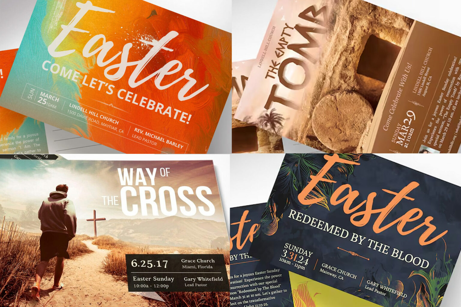 26 Marvelous Easter Marketing Canva Church Flyers | Godserv