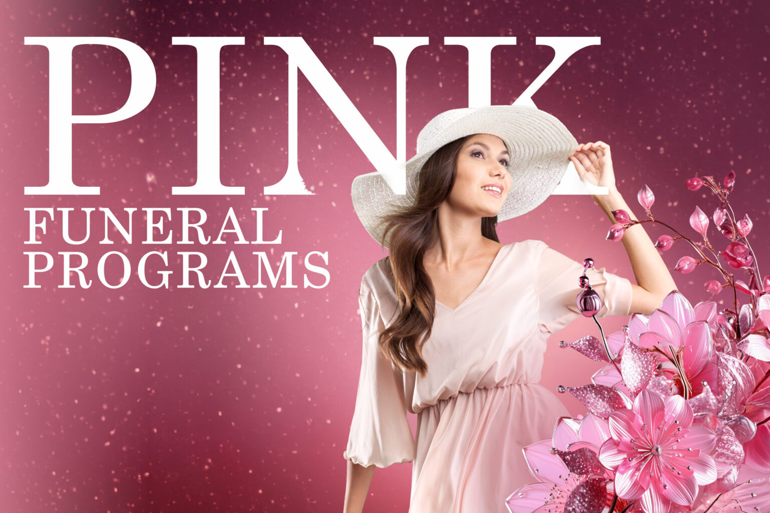 Honoring with Elegance: The Pink Funeral Program Tribute » Godserv Designs