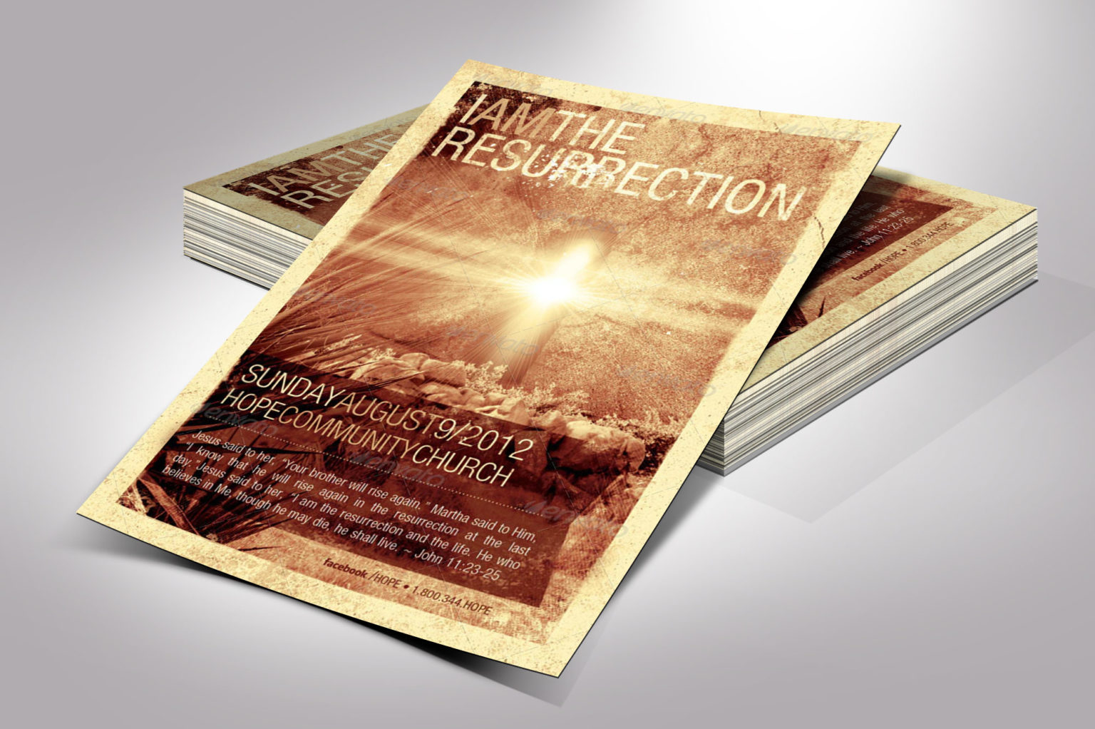 Resurrection Easter Flyer Template » Godserv Designs