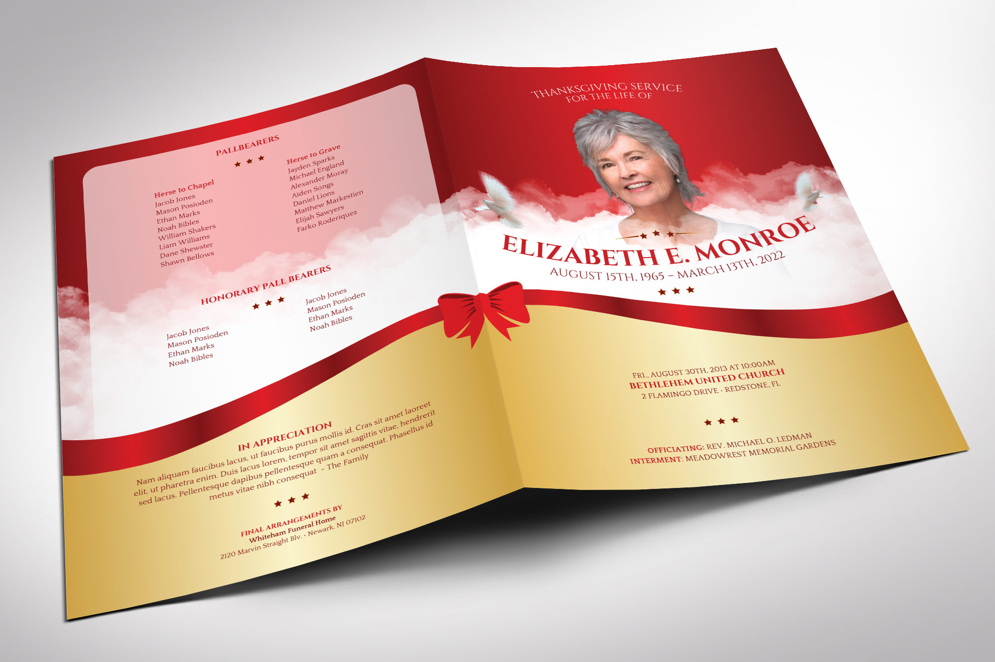 2-Red-Ribbon-Funeral-Program-Large-4pgs--Preview » Godserv Designs