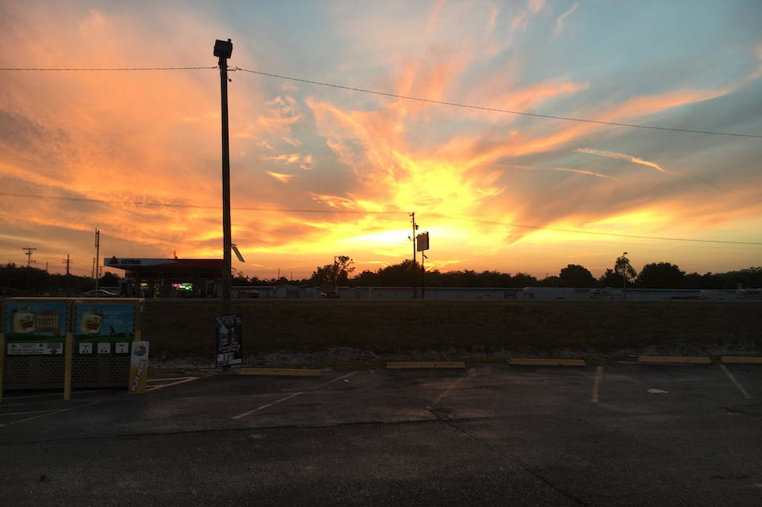 Parking Lot Sunset Photo » Godserv Designs