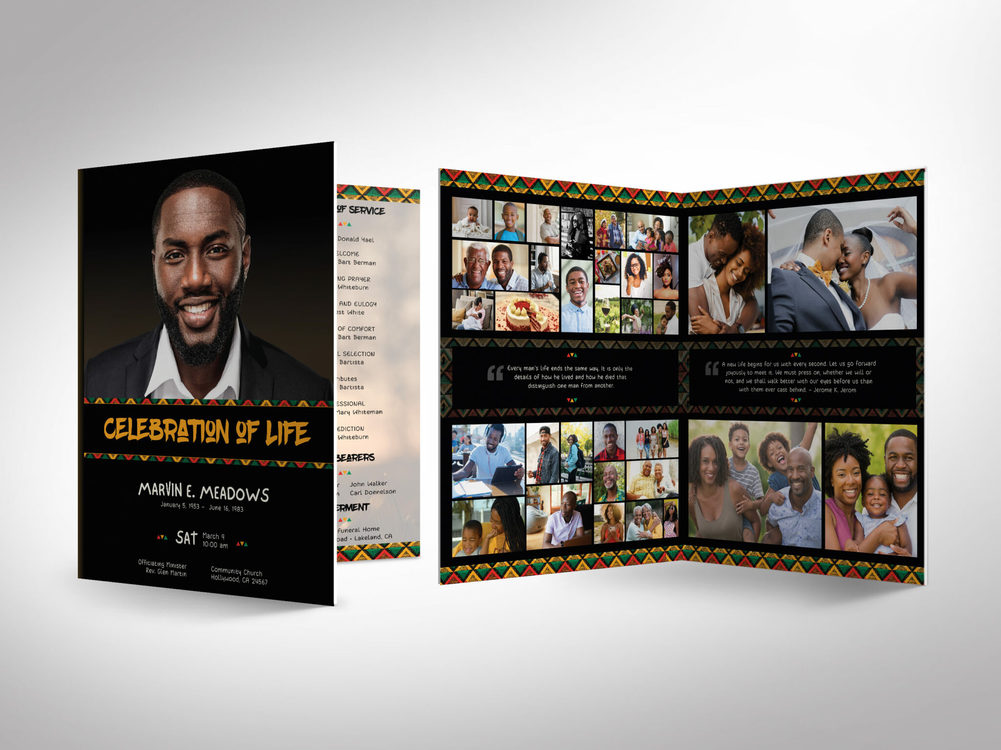 African Tabloid Funeral Program » Godserv Designs